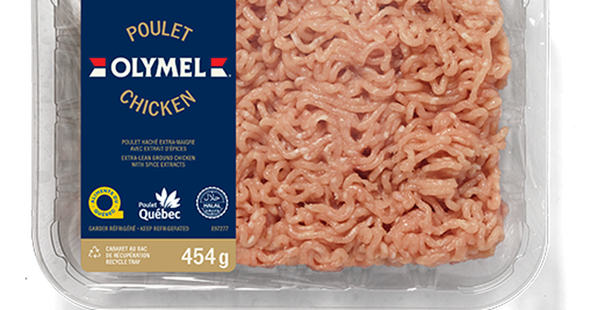 Extra-lean ground chicken | Olymel