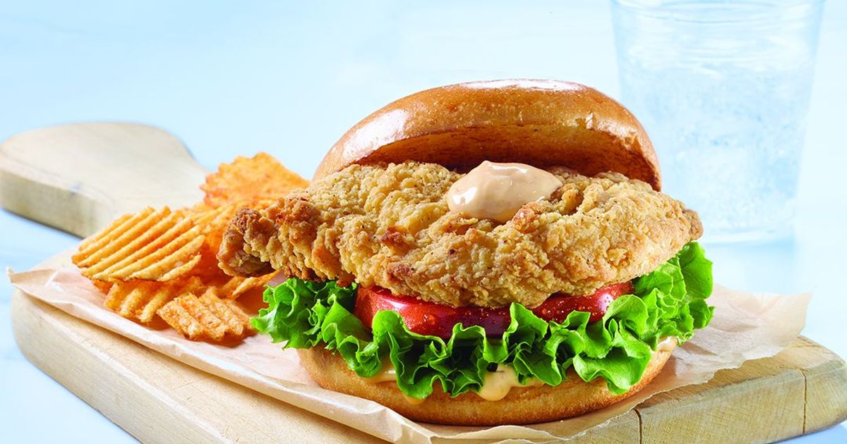 Thunder Crunch chicken breast, breaded, boneless, fillet removed ...
